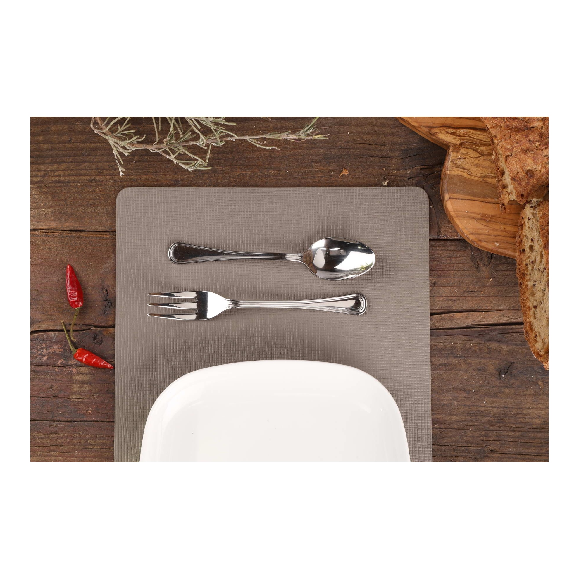 PLACEMATS 21x32 cm single piece CHEF DOVE GREY